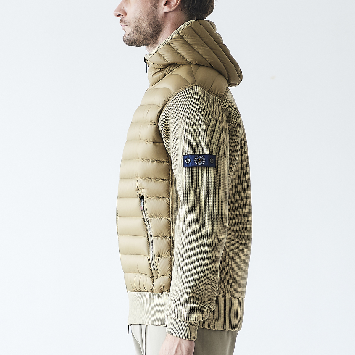 ニットコンビダウン パーカー スポーツ ゴルフウェア ユニセックス アウター 800412 G-stage ジーステージ メンズウエアG-STAGE