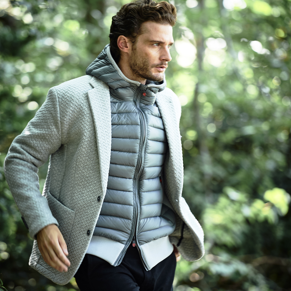 ニットコンビダウン パーカー スポーツ ゴルフウェア ユニセックス アウター 800412 G-stage ジーステージ メンズウエアG-STAGE