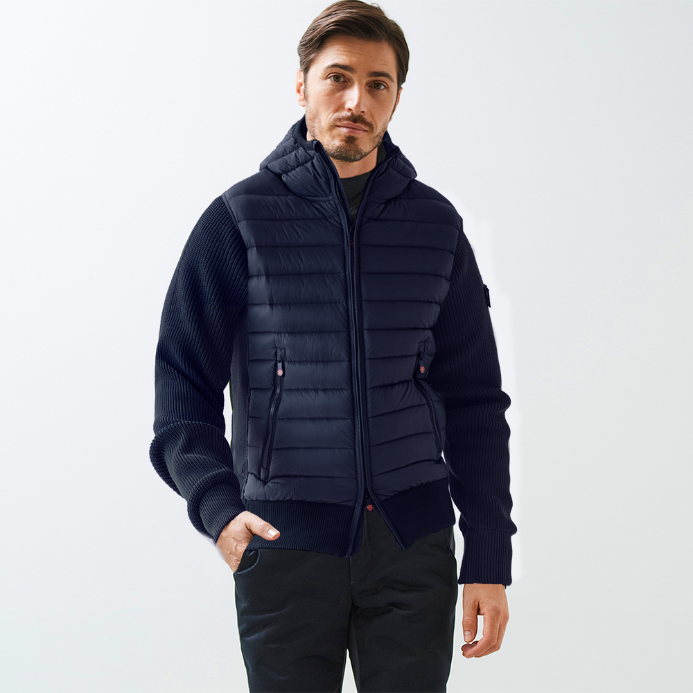 ニットコンビダウン パーカー スポーツ ゴルフウェア ユニセックス アウター 800412 G-stage ジーステージ メンズウエアG-STAGE